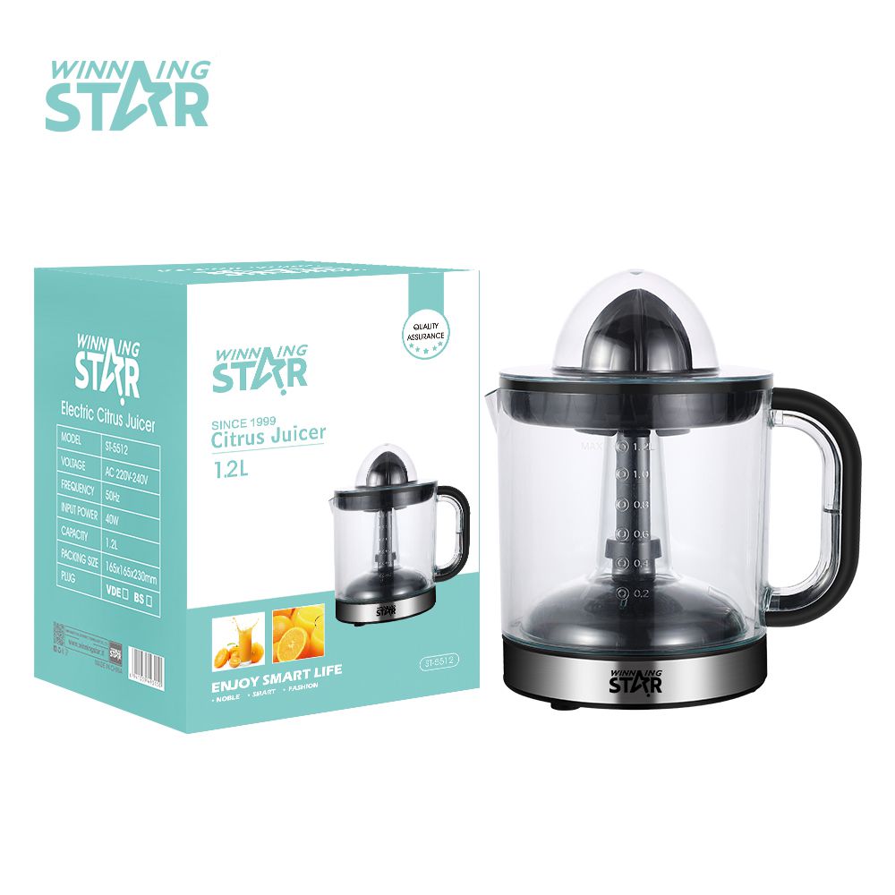Winning Star ST-5512 Large Capacity 1.2L Electric Citrus Lemon Juicer ...