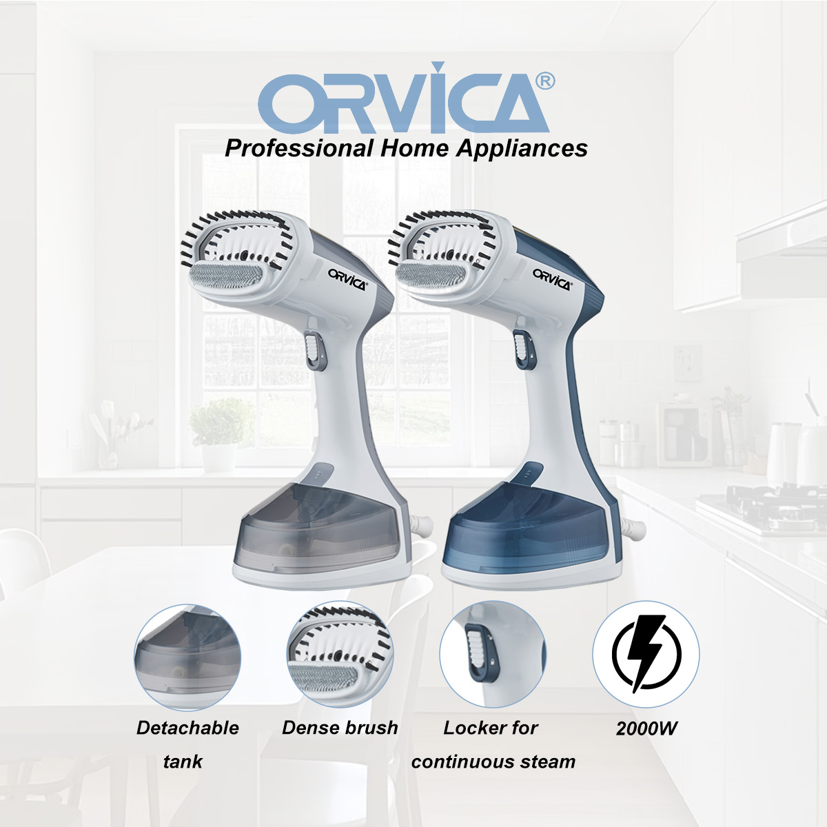 Orvica Strong Steam Brush Handheld Clothes ORM-6016 – Yammine Electronics