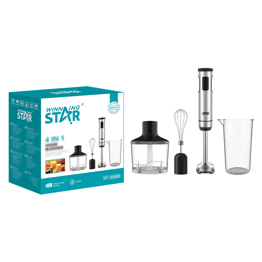 Winning Star 4-in-1 Electric Mixer Food Portable Blender Set ST-6500 ...